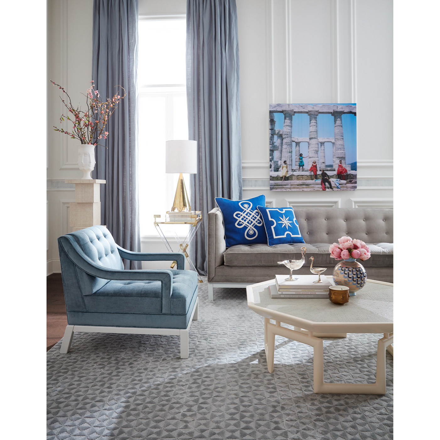Jonathan Adler Doris Chair 32208 Custom Grade O Wood Base Accent Chair Benchmade in The USAFurther Customize This Style with A Single 100