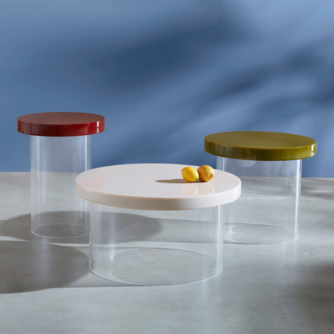 Acrylic Dot Nesting Table Bundle Jonathan Adler